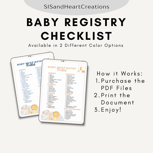 Baby Registry - Etsy