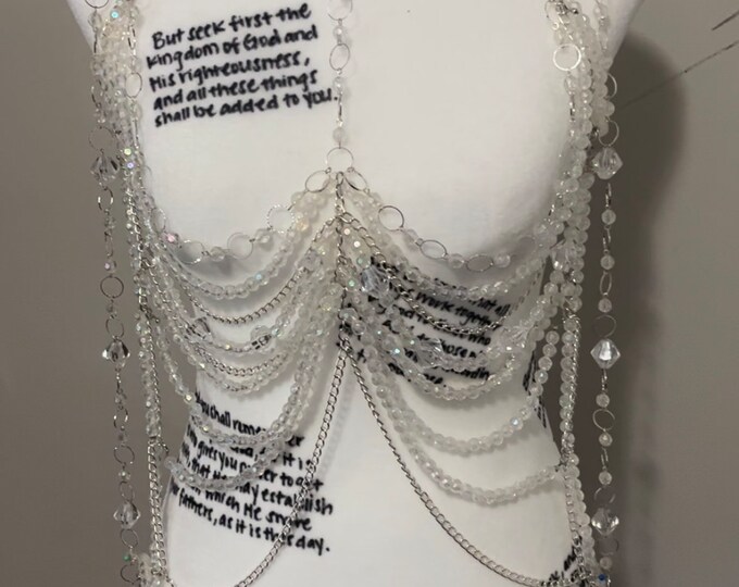 Handmade Beaded Bra - Etsy Canada