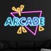 Arcade Neon LED Sign, Custom Game Room Neon Arcade Sign Retro Gaming ...