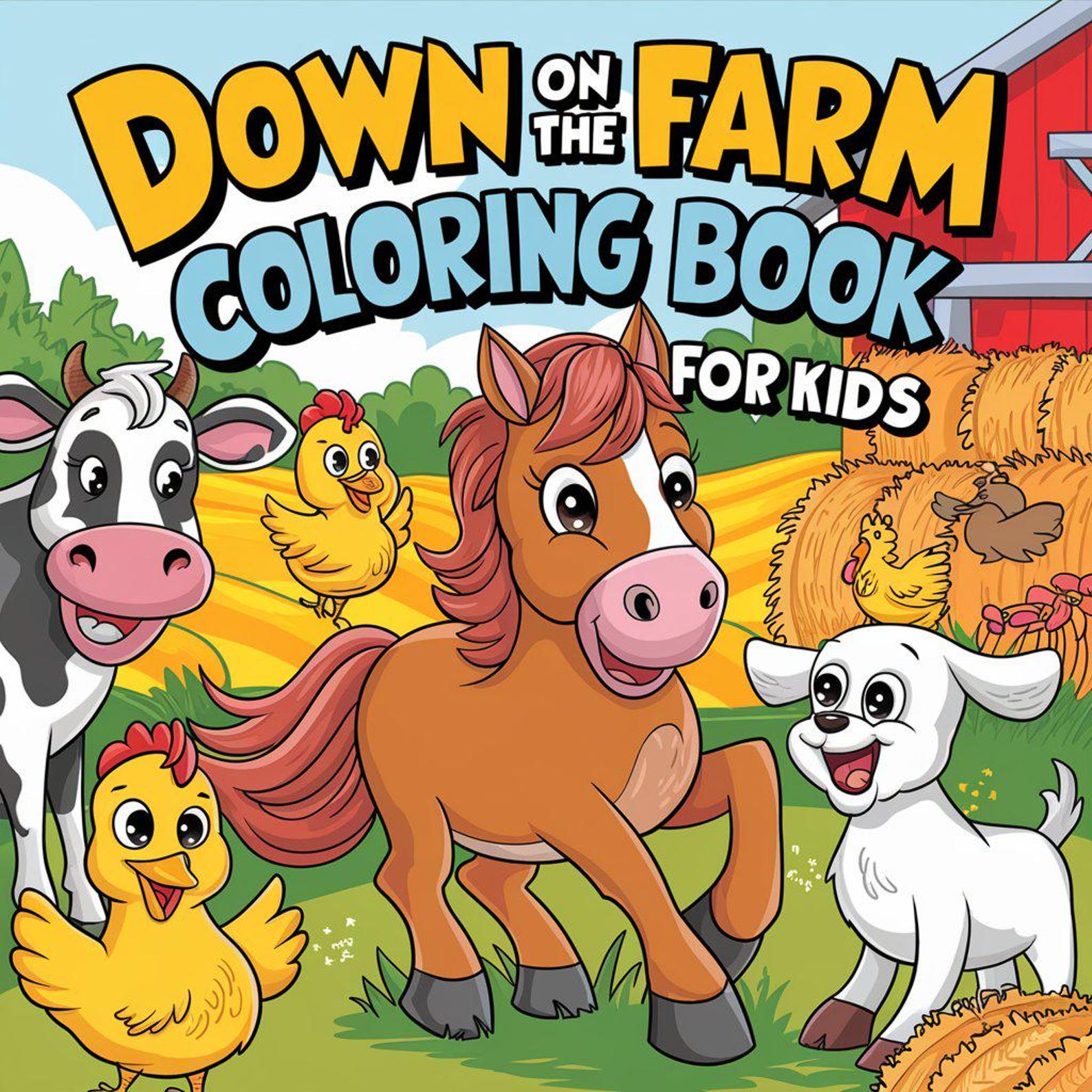126 Fun Farm Animals Coloring Pages for Kids | Educational Kids ...
