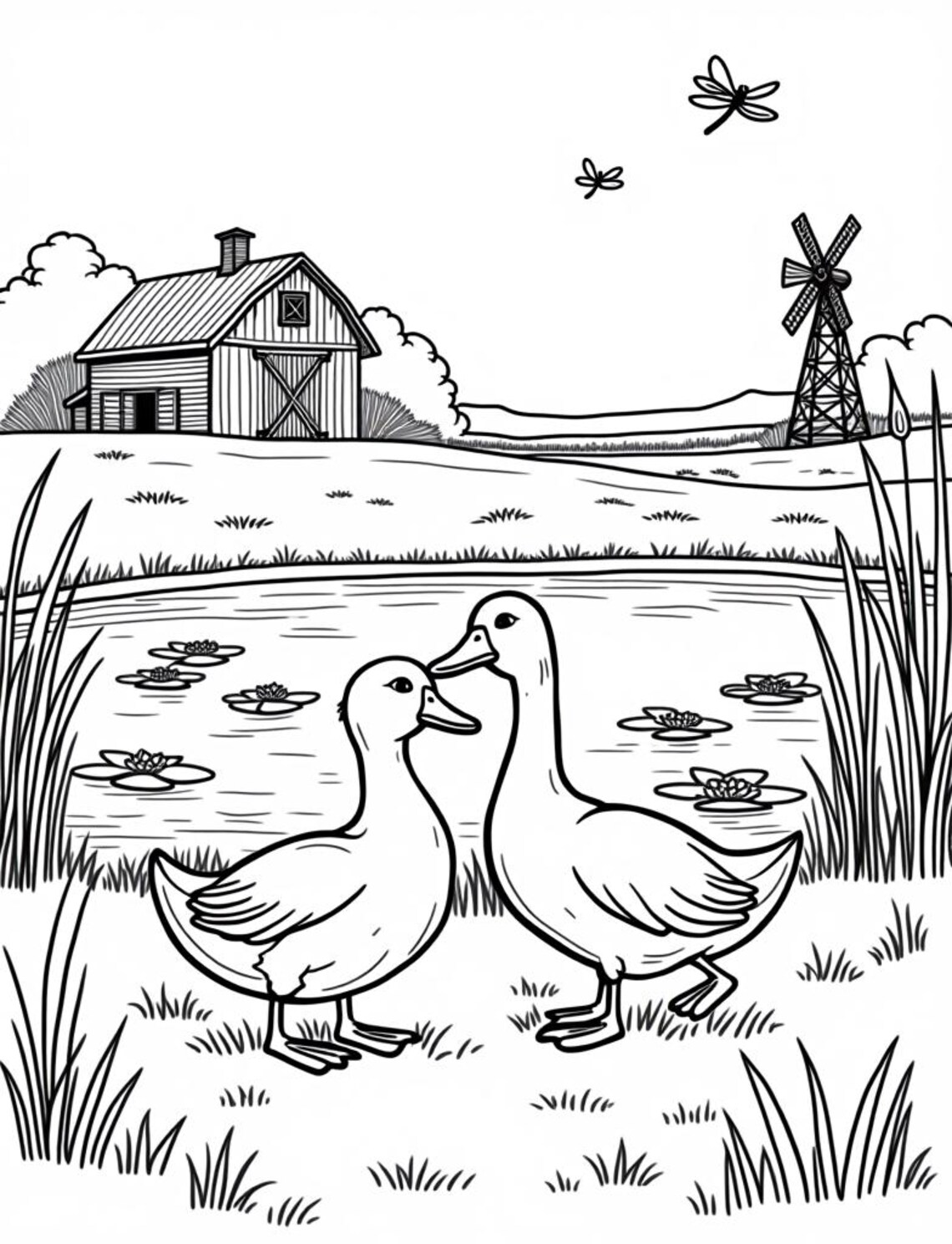 126 Fun Farm Animals Coloring Pages for Kids | Educational Kids ...