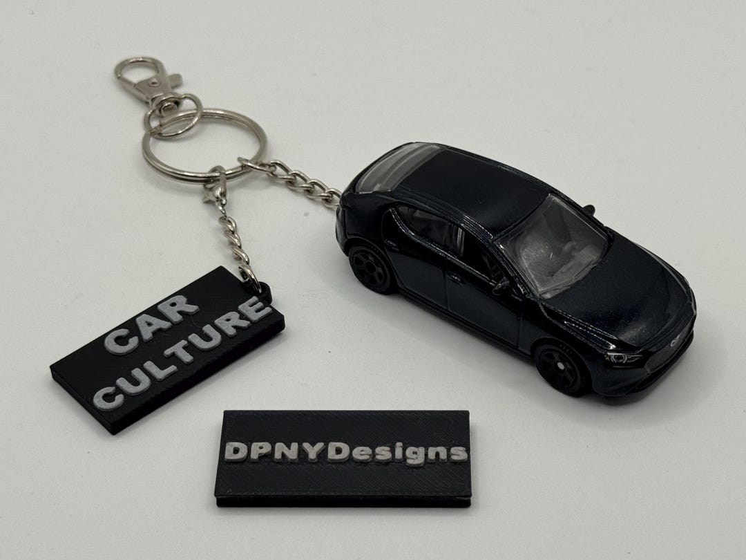 Custom '19 Mazda 3 (black) Diecast Keychain | Car Culture Gift | JDM ...
