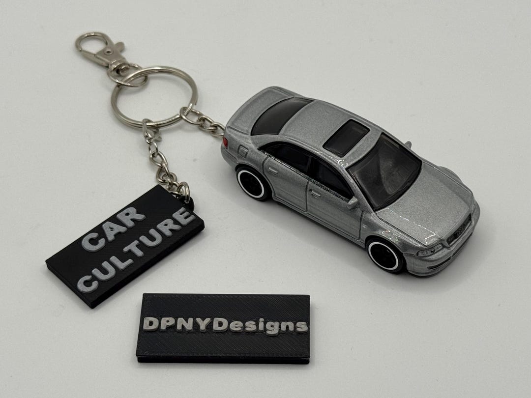 Custom Audi S4 Quattro (silver) Diecast Keychain | Custom Diecast Car ...