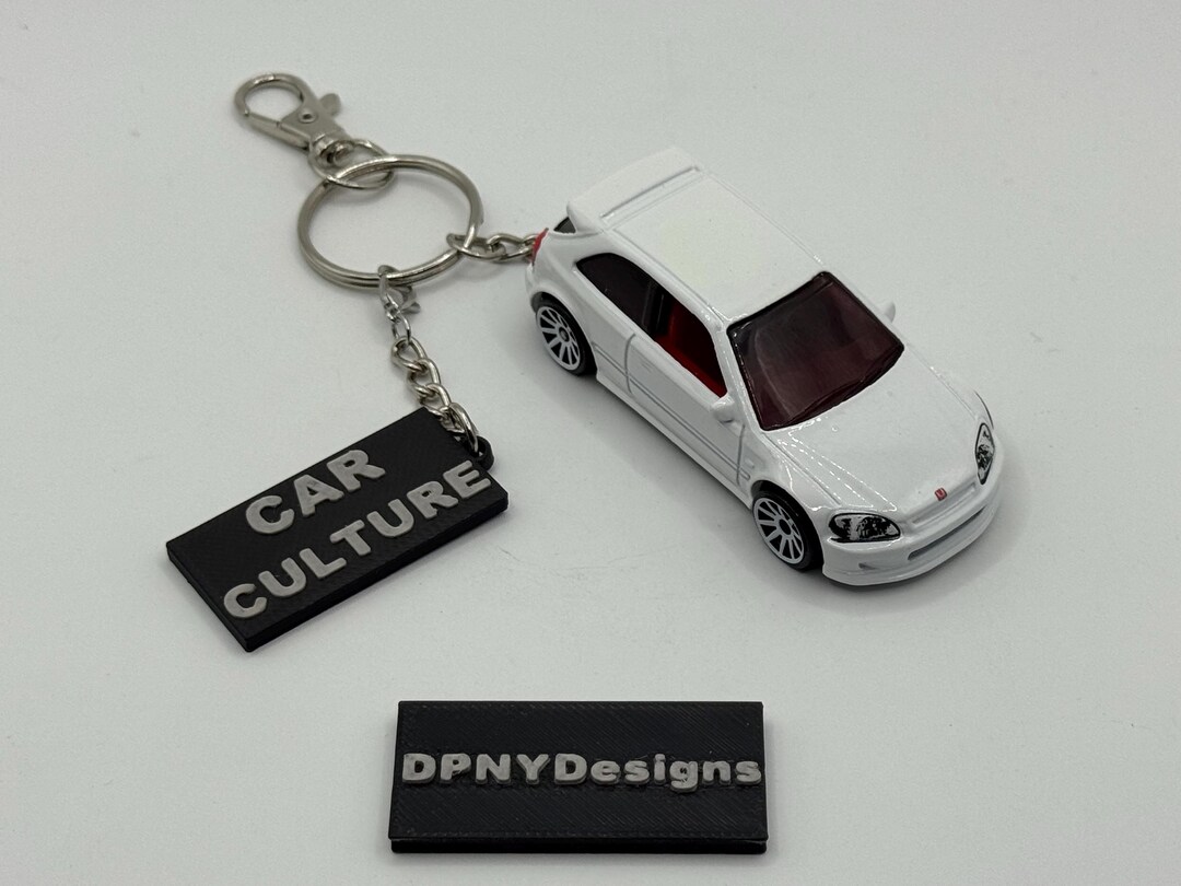 Custom ‘99 Honda Civic Type R (EK9) (white) | JDM Tuner Diecast With ...