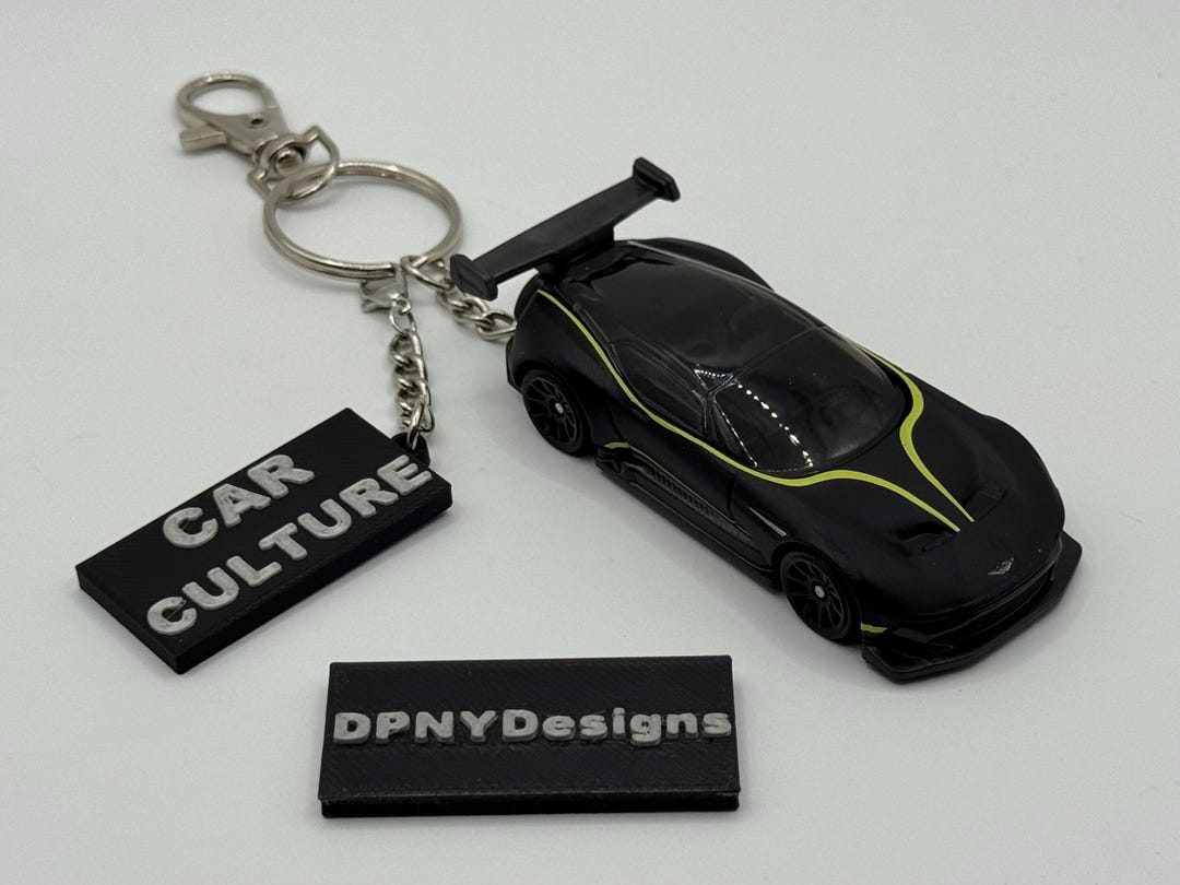 Custom Aston Martin Vulcan Diecast Car Keychain | “car Culture” Tag ...