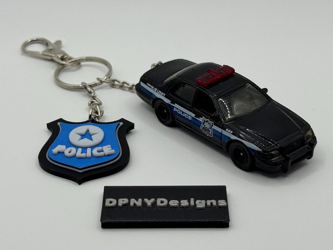 Custom Diecast Ford Crown Vic State Police (black/white) Keychain - Law ...