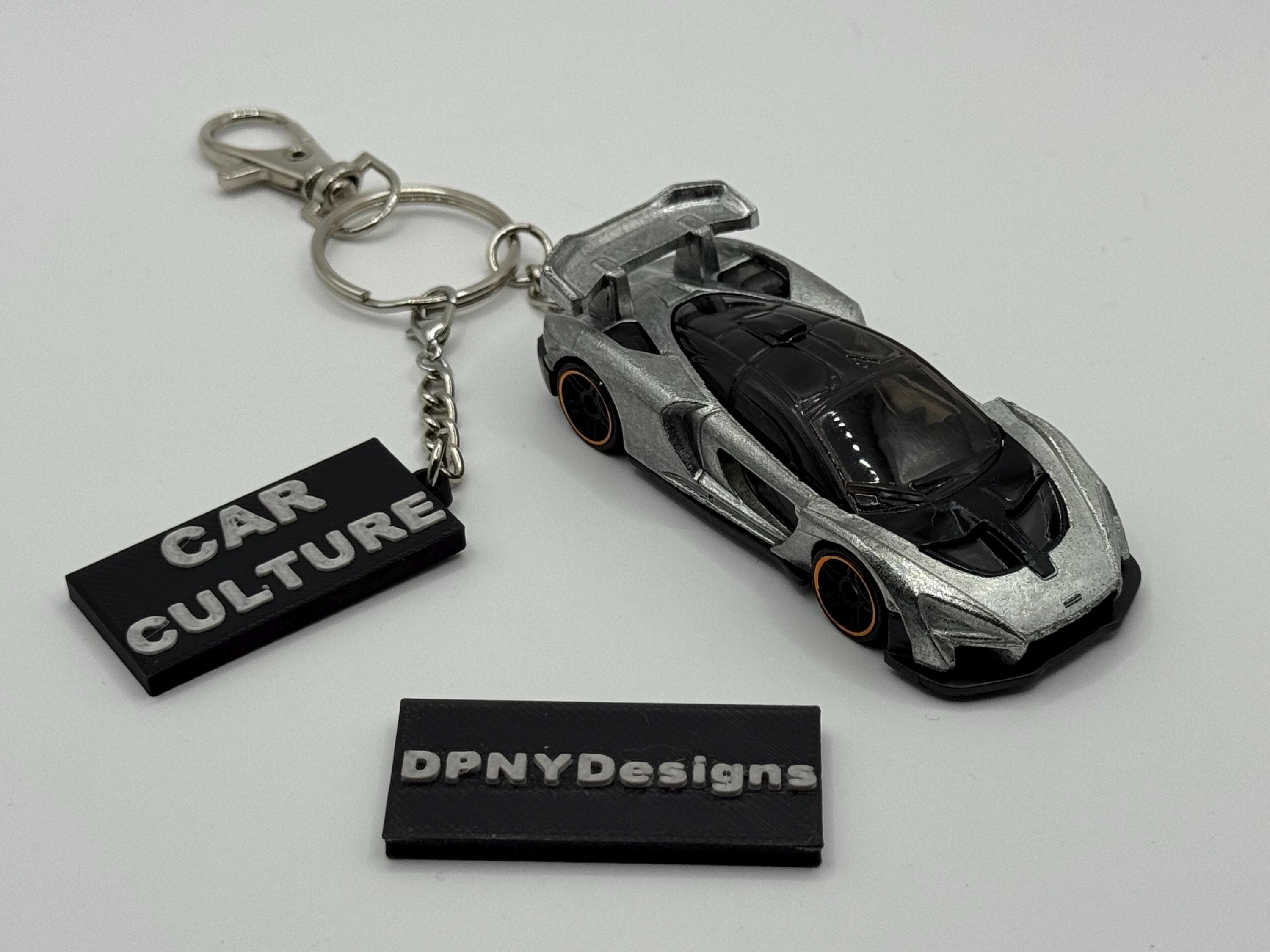 Custom Mclaren Senna (silver) Diecast Keychain | Car Culture Gift ...