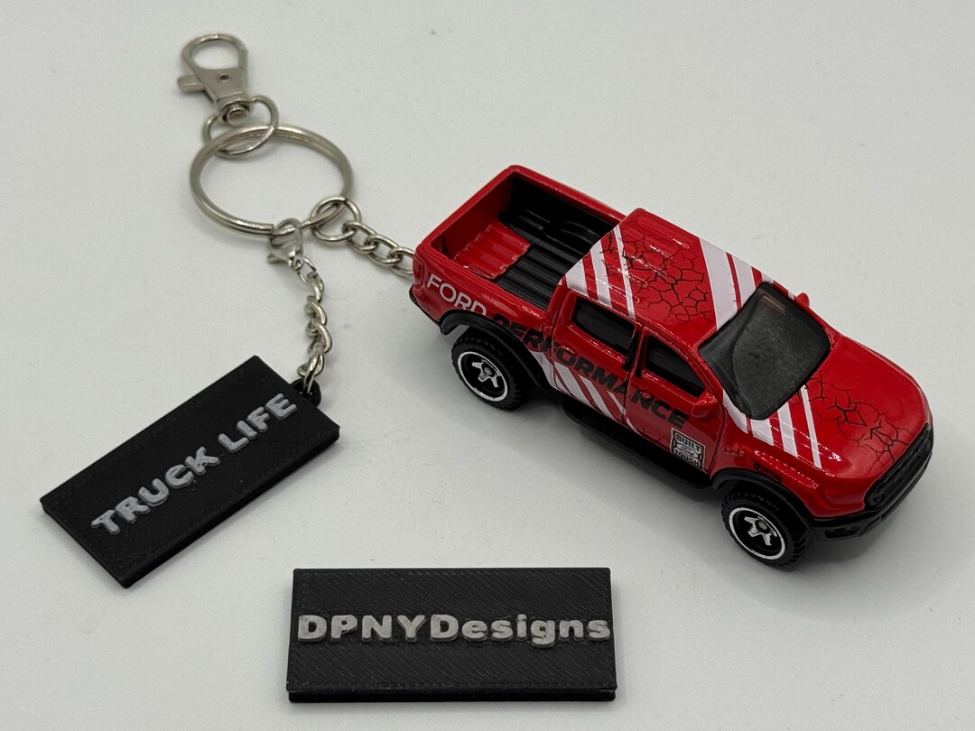 Custom ‘19 Ford Ranger Raptor (red) Diecast Keychain | Truck Life Gift ...