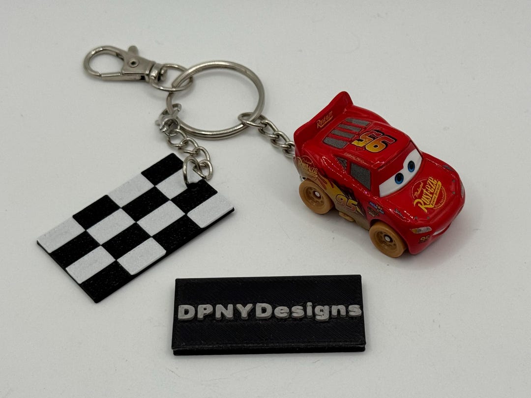 Cars-inspired Mini Diecast Keychain Lightning Mcqueen (dirt) - Handmade ...