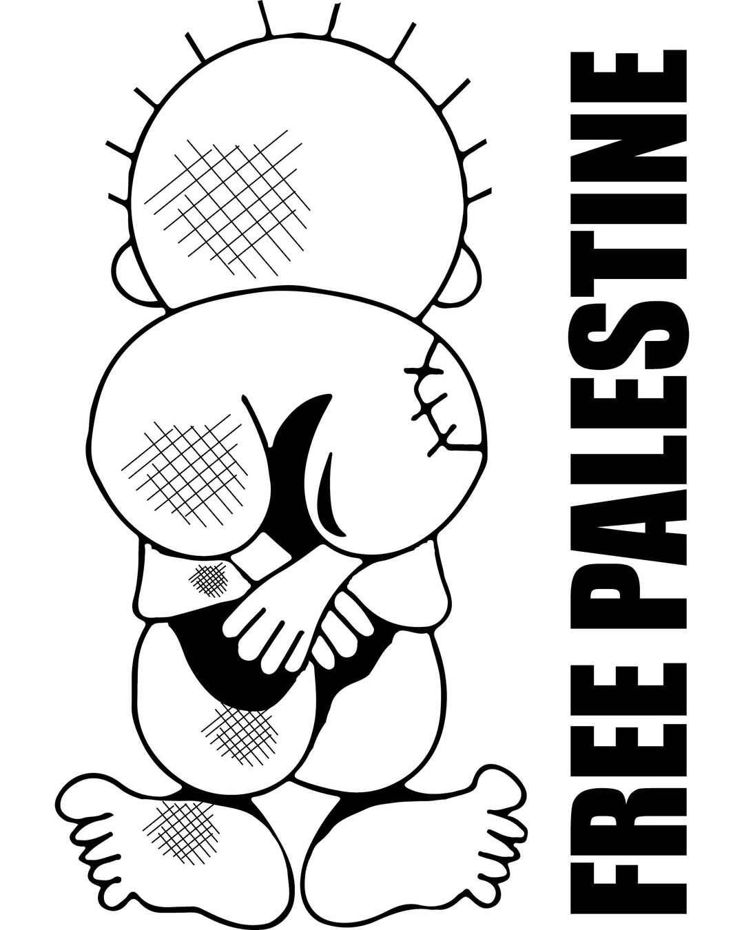 Handala Free Palestine Car Decal Sticker - Etsy