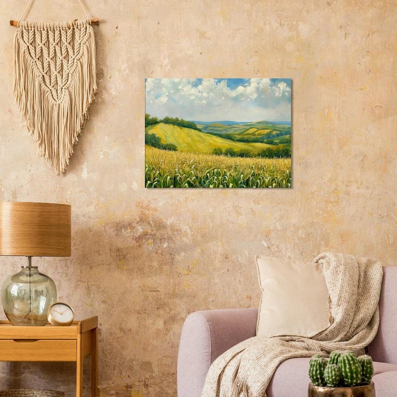 Corn Field Canvas - Etsy