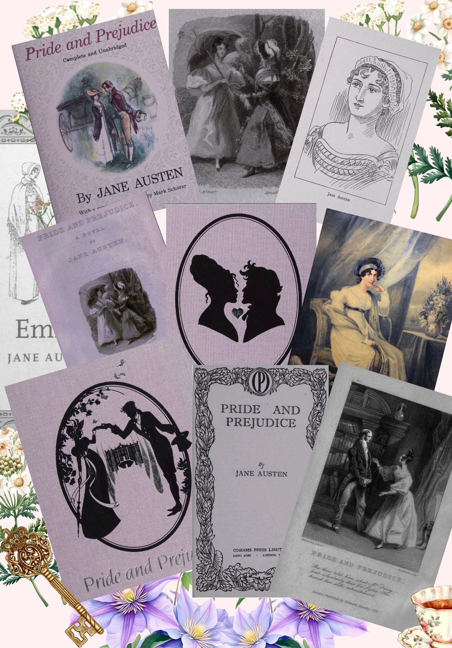 Digital Jane Austen Regency Era, More Than 40 Sheets, Printable ...