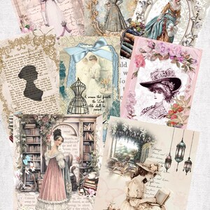 Digital Jane Austen Regency Era, More Than 40 Sheets, Printable ...