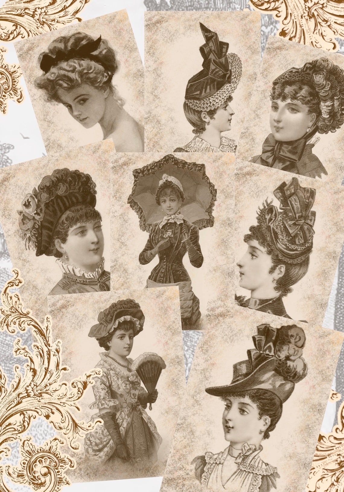 Digital Jane Austen Regency Era, More Than 40 Sheets, Printable ...