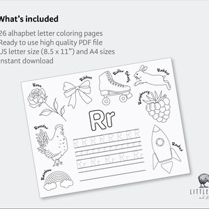 26 Printable Alphabet Coloring Pages Worksheets for Preschool ...