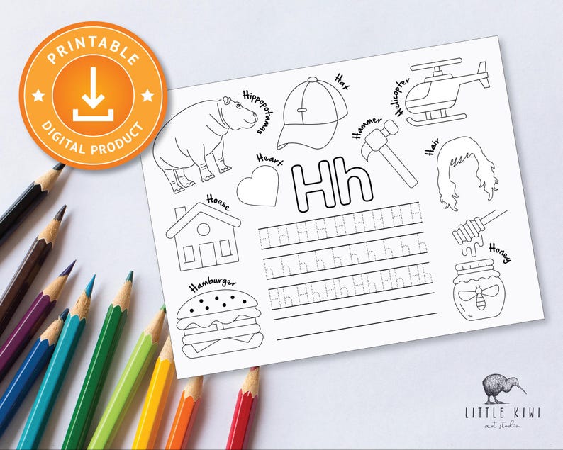 26 Printable Alphabet Coloring Pages Worksheets for Preschool ...