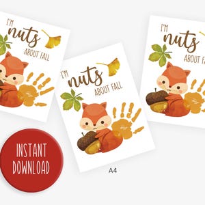 Fall Handprint Craft - Autumn Handprint Craft - Thanksgiving Handprint ...