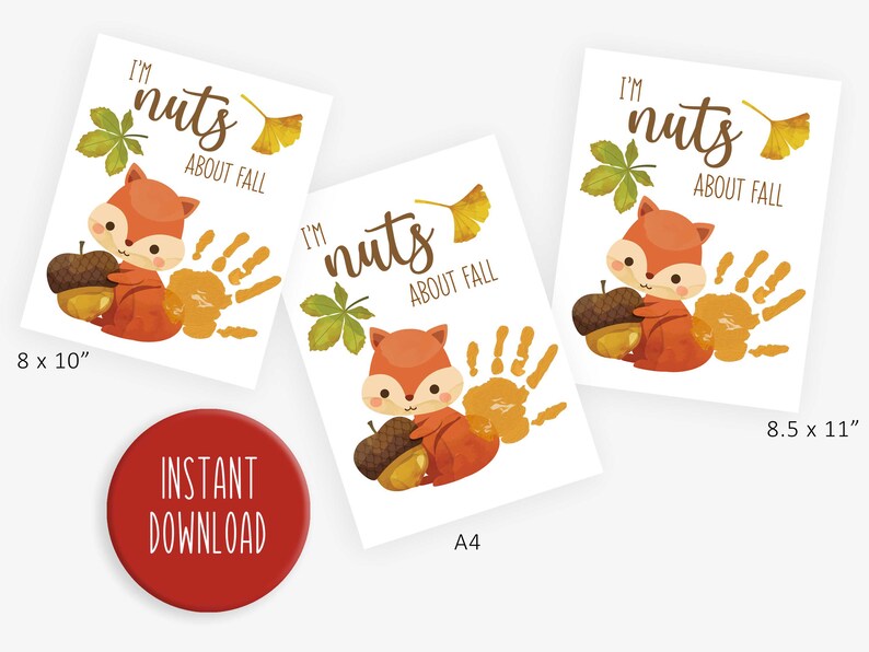 Fall Handprint Craft - Autumn Handprint Craft - Thanksgiving Handprint ...