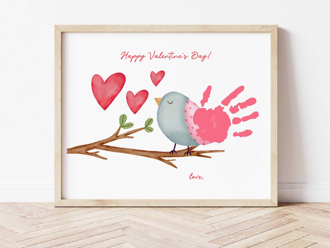 Valentine's Day Handprint - Valentine Handprint - Valentine's Day Craft ...