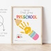 First Day of Preschool Handprint First Day of School Craft Preschool ...