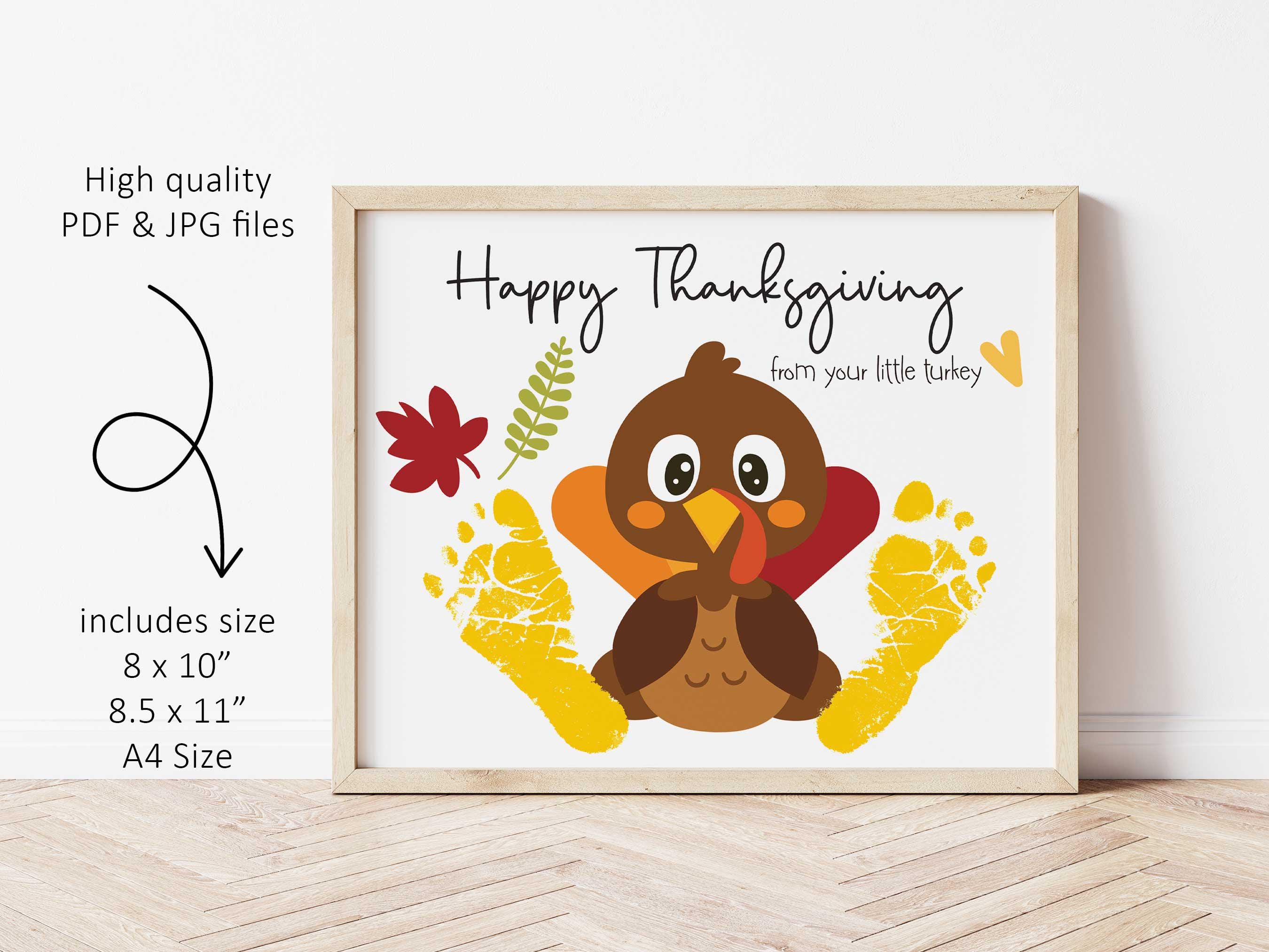 Thanksgiving Handprint Craft - Preschool Thanksgiving Craft ...