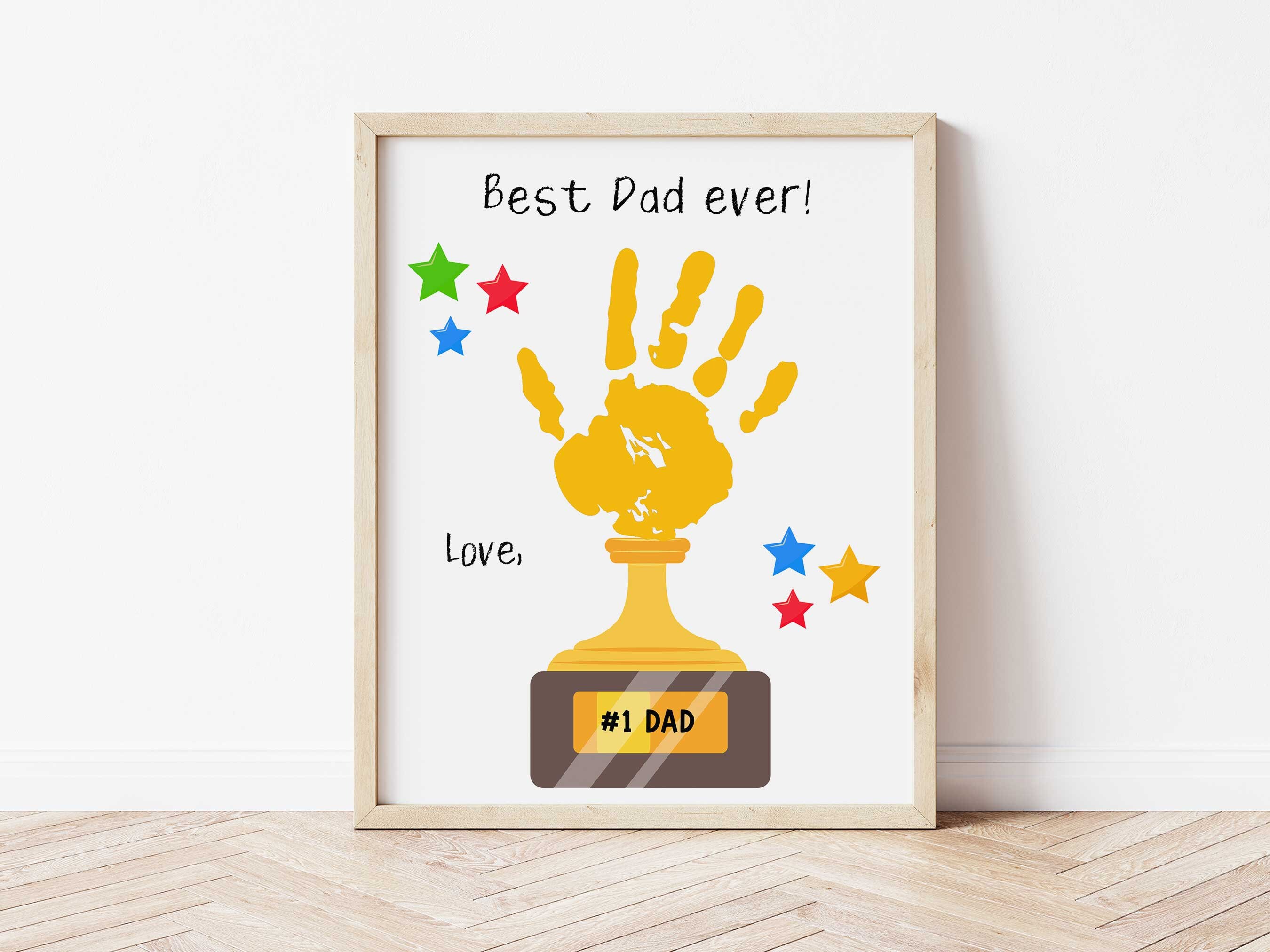 Handprint Craft for Dad - Handprint Card for Dad - Father's Day ...