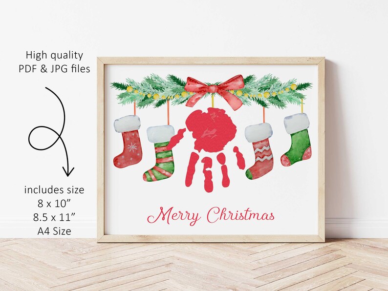 Christmas Handprint Art - Christmas Handprint Craft - Christmas ...