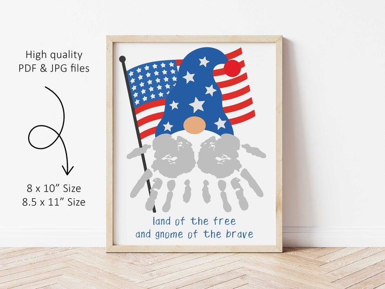 Handprint Art Craft - Fourth of July Craft - Fourth of July Handprint ...