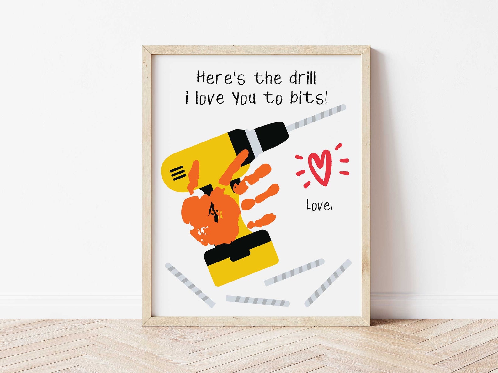 Handprint Craft for Dad - Handprint Card for Dad - Father's Day ...