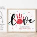 Valentine's Day Handprint - Valentine Handprint - Valentine's Day Craft ...