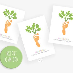 Easter Footprint Craft - First Easter Footprint - First Easter Keepsake ...