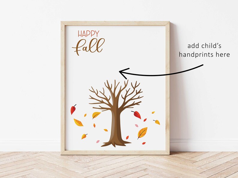 Fall Handprint Craft - Preschool Fall Craft - Preschool Thanksgiving ...