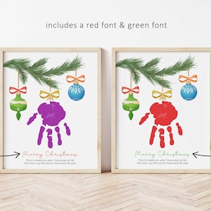 Christmas Handprint Craft Christmas Handprint Keepsake Christmas ...