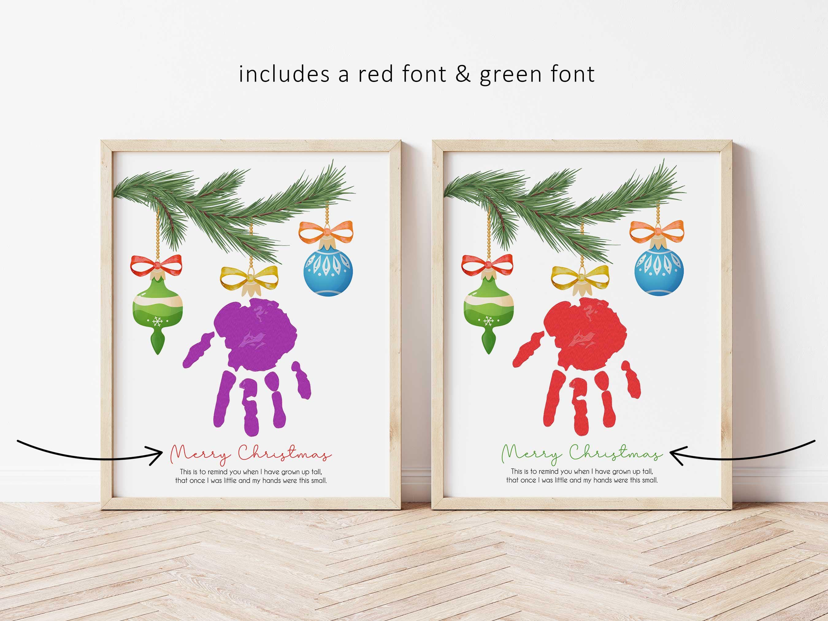 Christmas Handprint Craft - Christmas Handprint Keepsake - Christmas ...