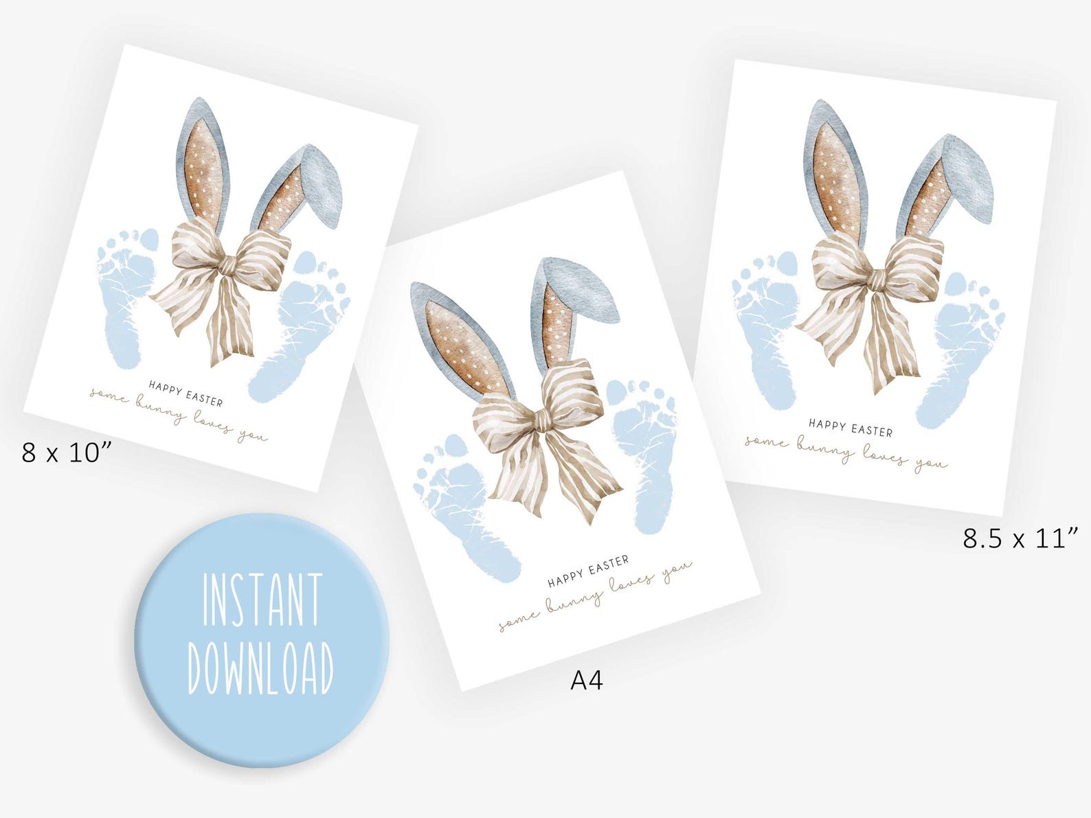 Easter Footprint Craft - Easter Bunny Footprint - First Easter ...