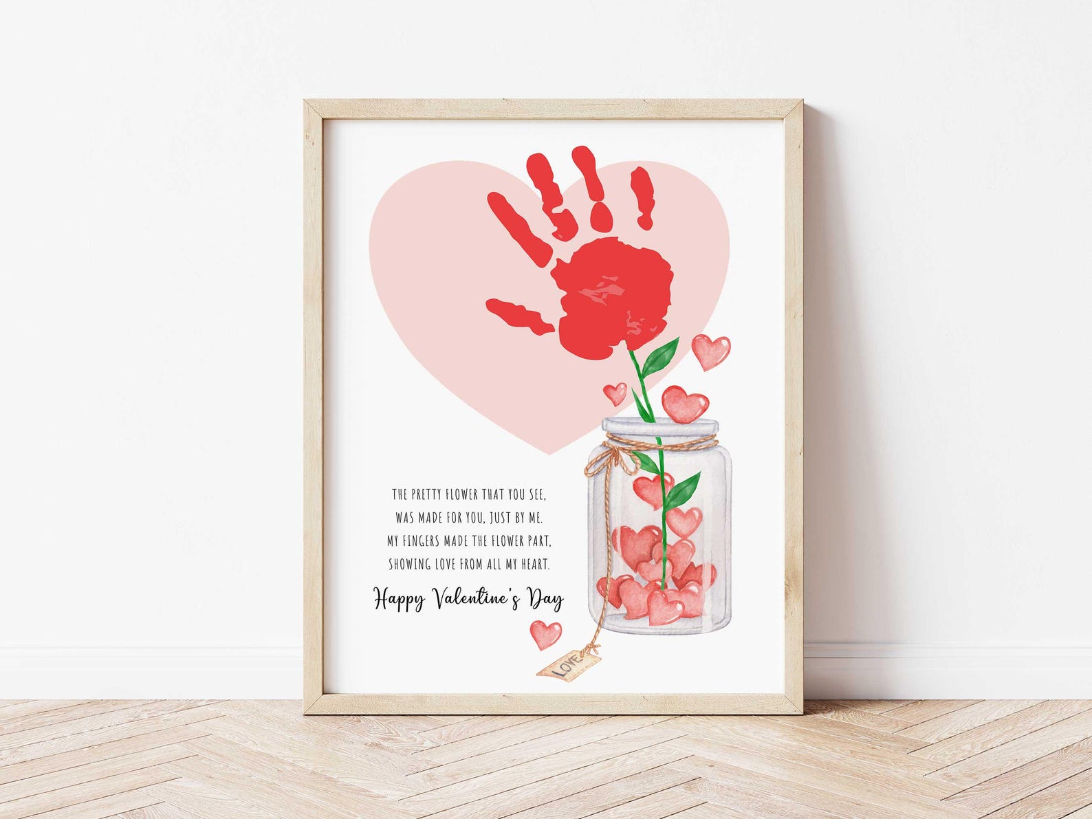 Valentine's Day Handprint - Valentine Handprint - Valentine's Day Craft ...