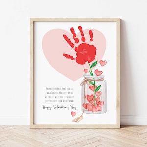 Valentine's Day Handprint - Valentine Handprint - Valentine's Day Craft ...