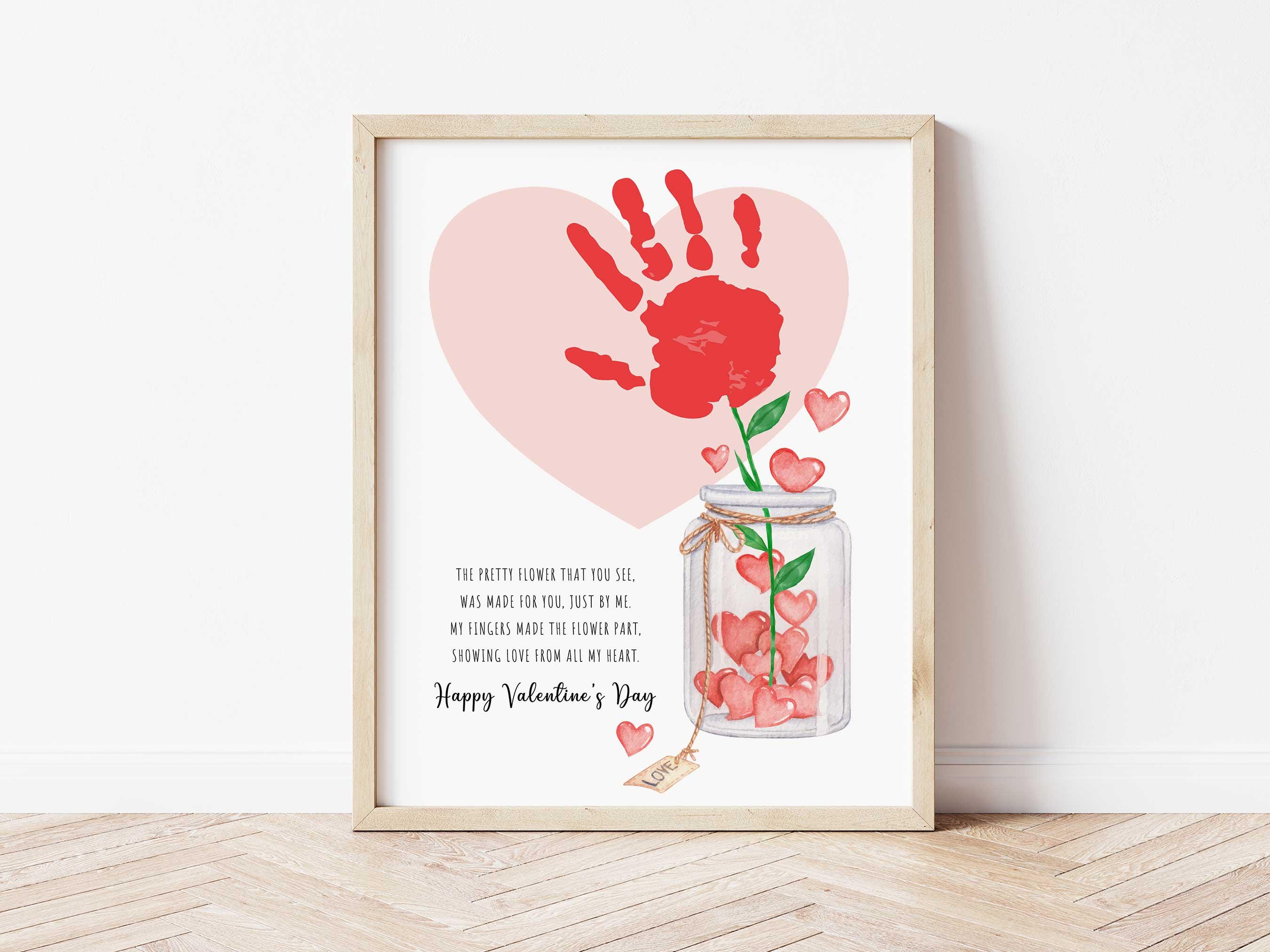 Valentine's Day Handprint - Valentine Handprint - Valentine's Day Craft ...