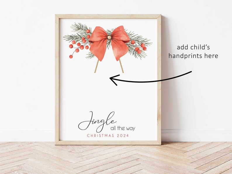 Christmas Handprint Craft - Christmas Handprint Keepsake - Christmas ...