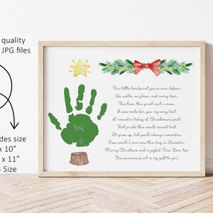 Christmas Handprint Craft - Christmas Handprint Poem - Christmas ...