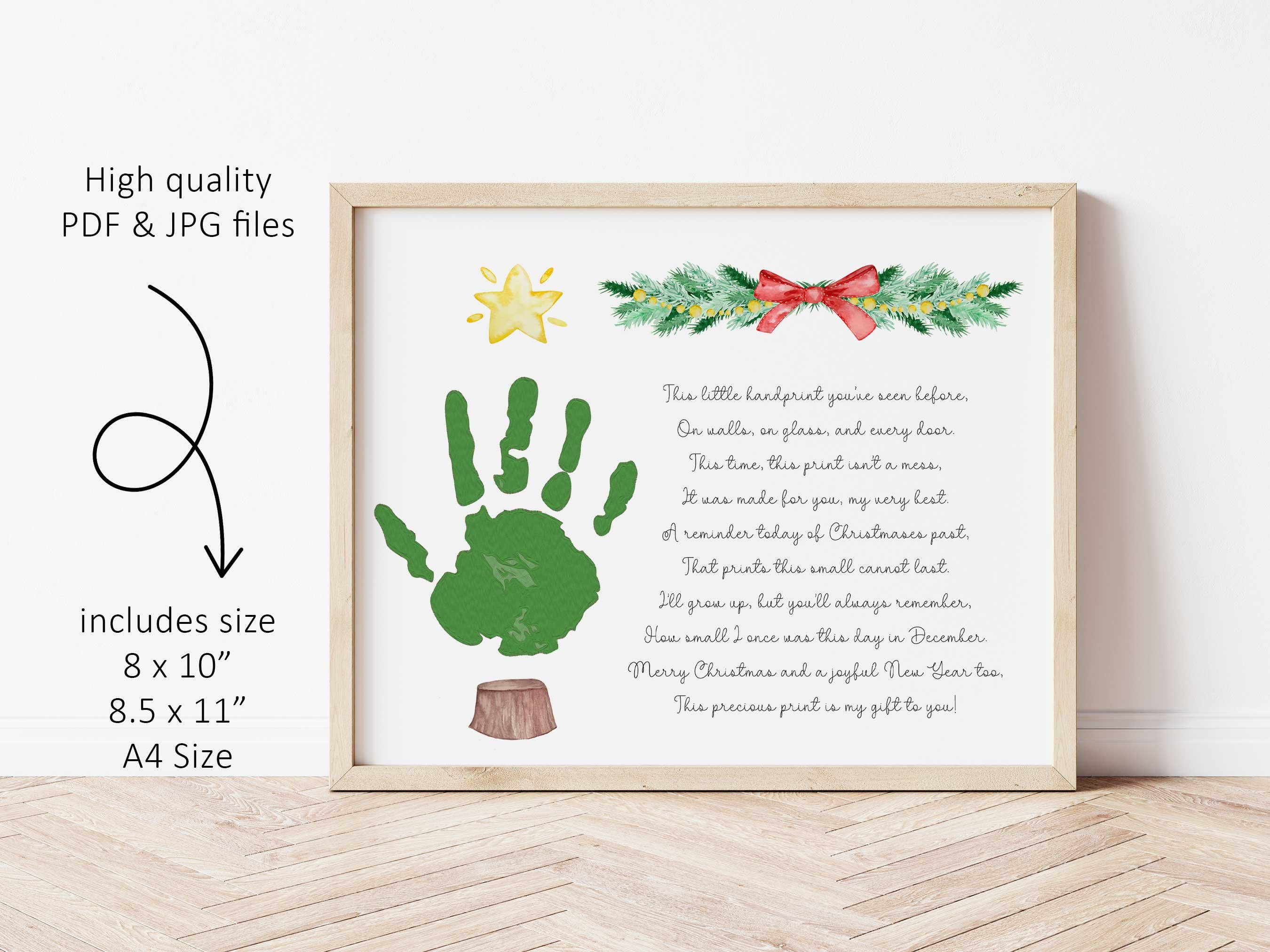 Christmas Handprint Craft - Christmas Handprint Poem - Christmas ...