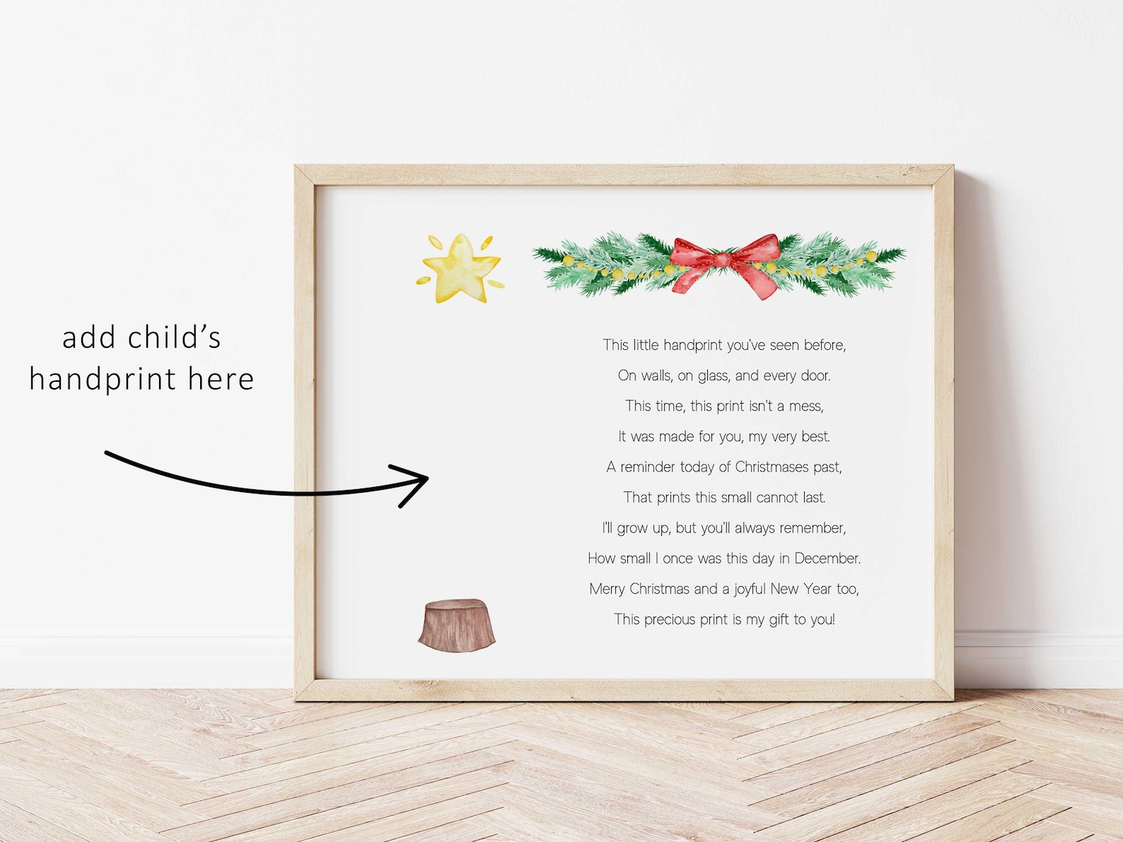 Christmas Handprint Craft - Christmas Handprint Poem - Christmas ...