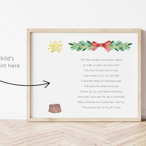 Christmas Handprint Craft - Christmas Handprint Poem - Christmas ...