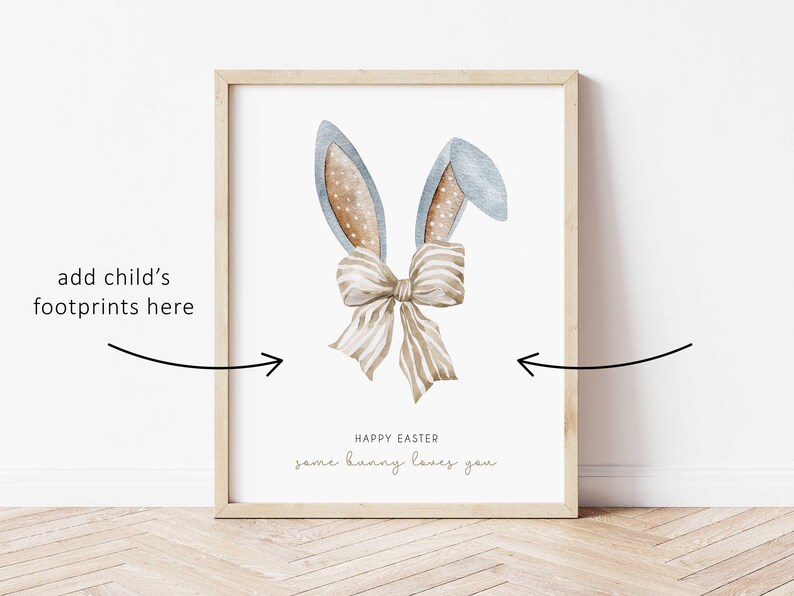 Easter Footprint Craft - Easter Bunny Footprint - First Easter ...