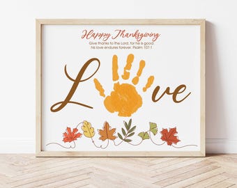 Fall Handprint Craft - Acorn Handprint Craft - Preschool Thanksgiving ...