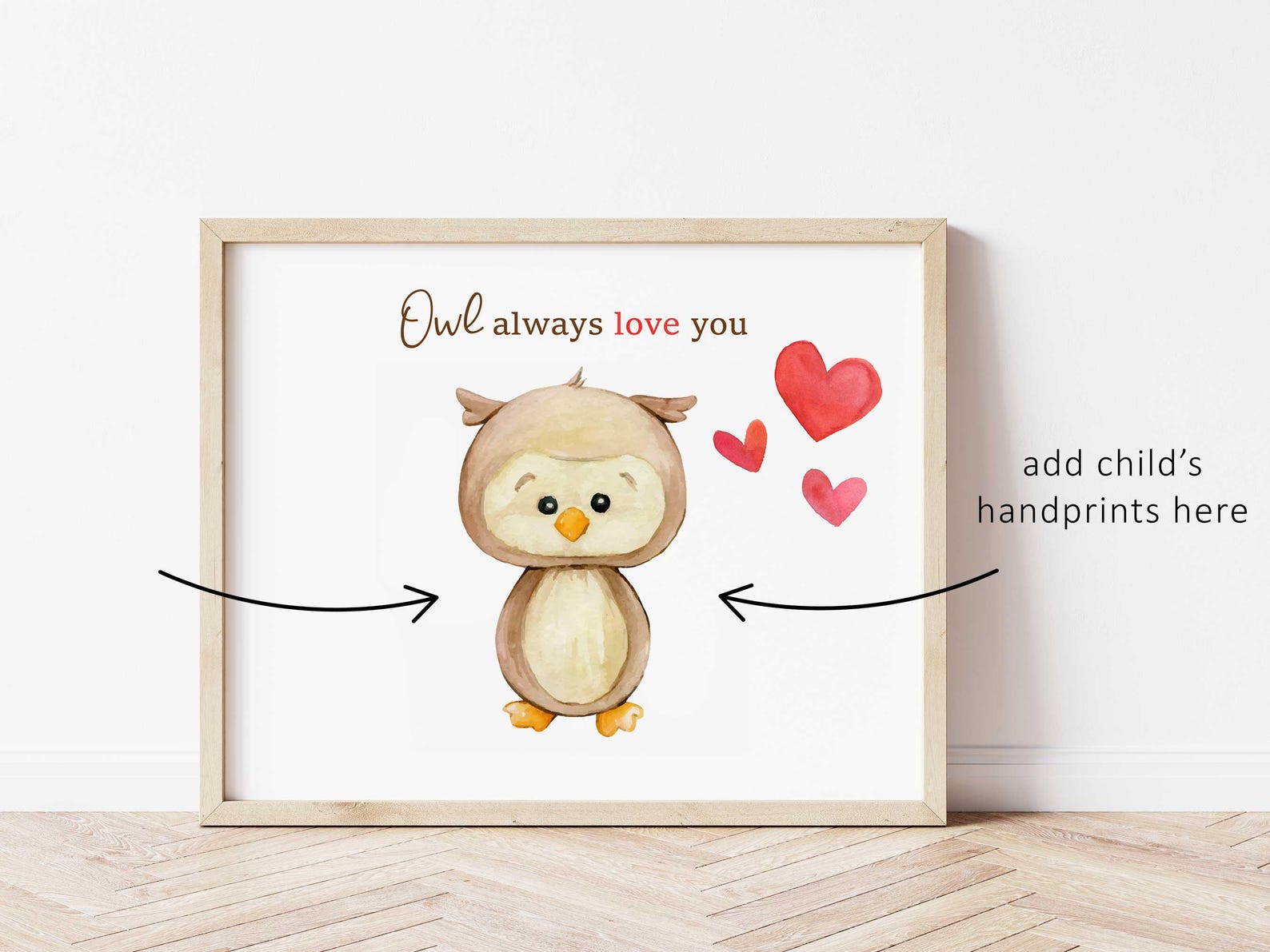 Mother's Day Handprint - Owl Handprint - Mother's Day Gift - Valentine ...