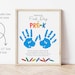 First Day of Pre K Handprint - First Day of School Craft - Preschool ...