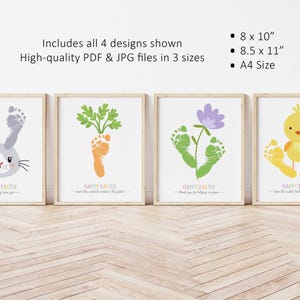 Easter Footprint Craft - First Easter Footprint - First Easter Keepsake ...