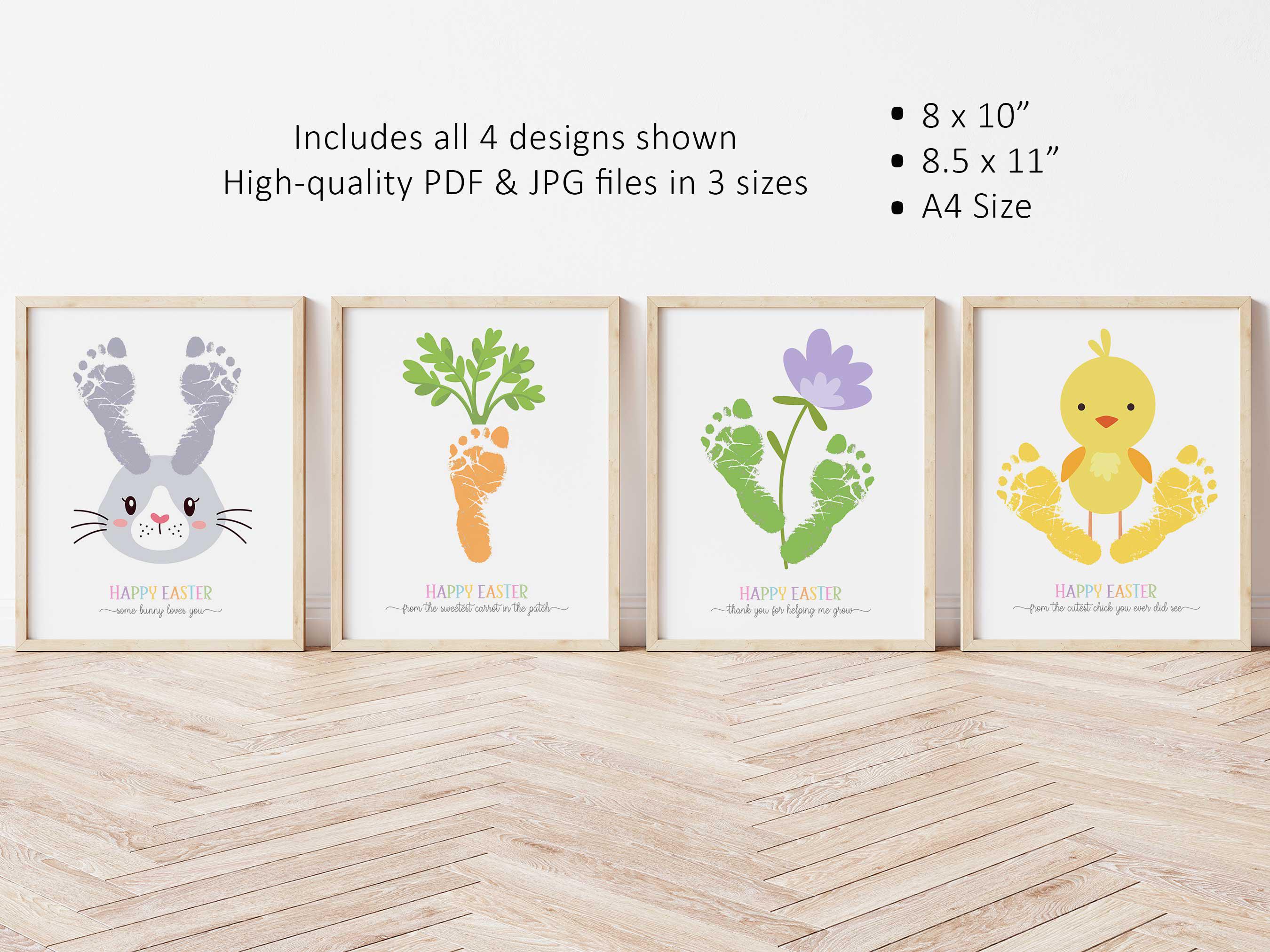 Easter Footprint Craft - First Easter Footprint - First Easter Keepsake ...