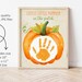 Pumpkin Handprint Craft - Preschool Pumpkin Craft - Halloween Handprint ...